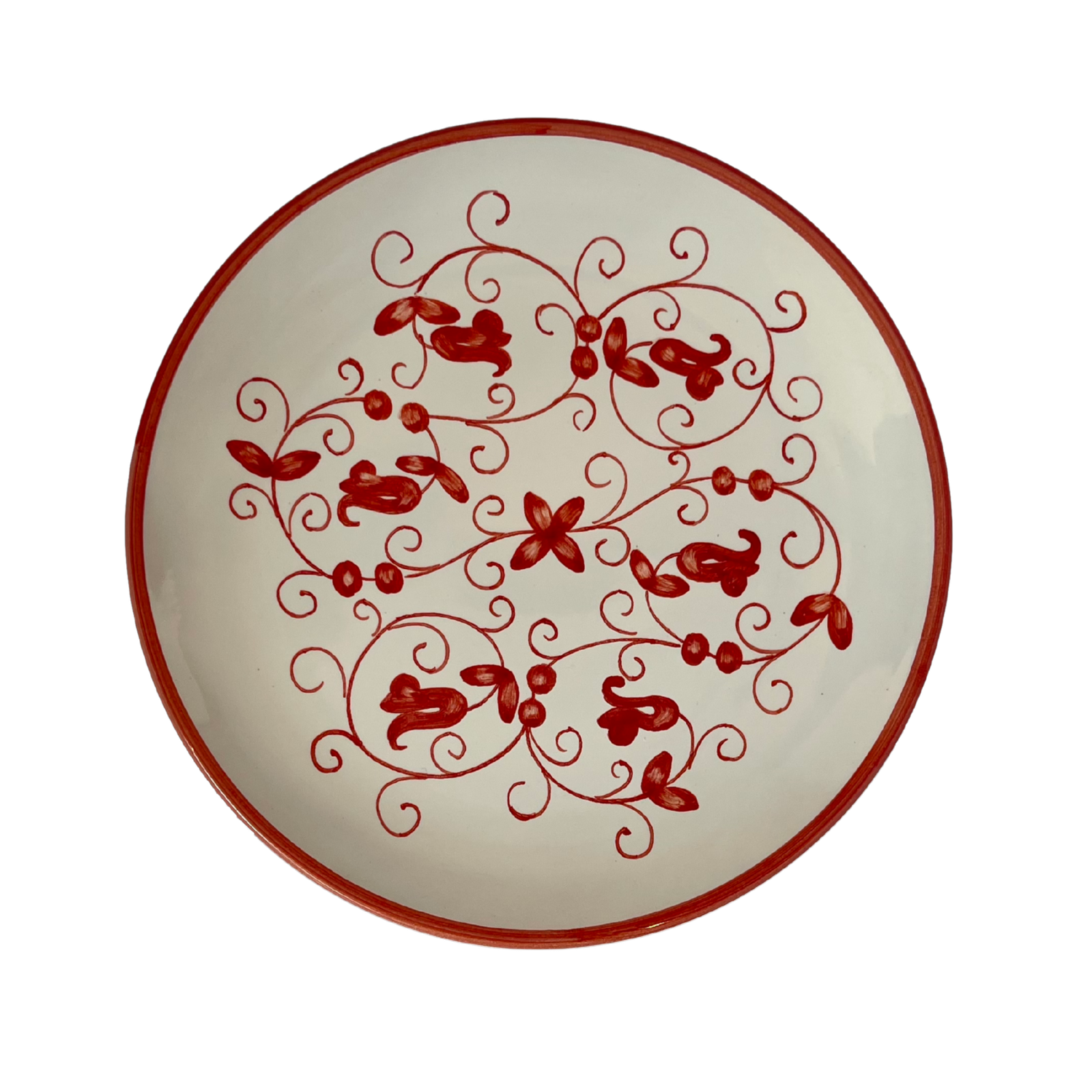 Napoles Ceramic Plate – Red – lucentehospitality.com.au